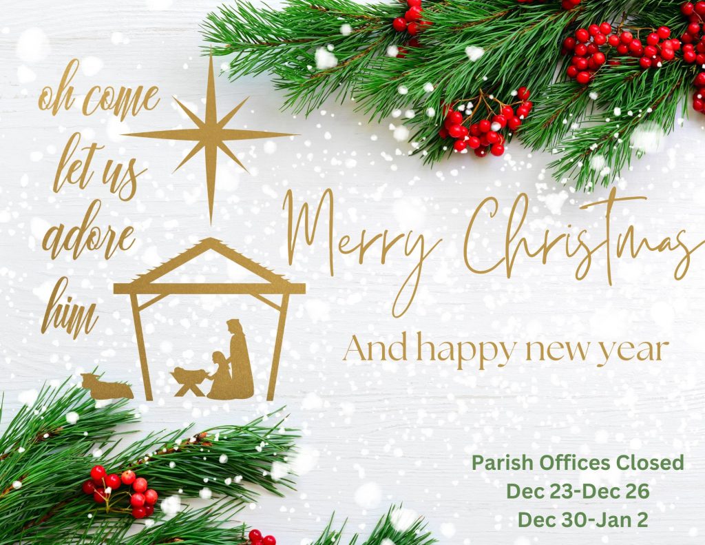 Mass times for Christmas Eve 4:00pm, 6:30pm & Midnight. – St. John ...