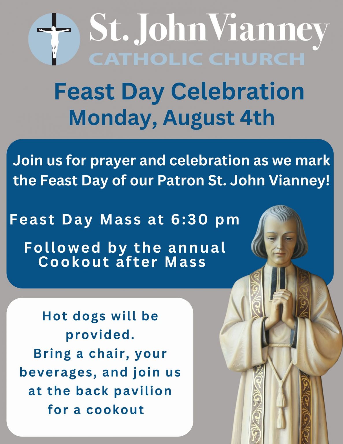 St John Vianney Feast Day Celebration – St. John Vianney Catholic Church
