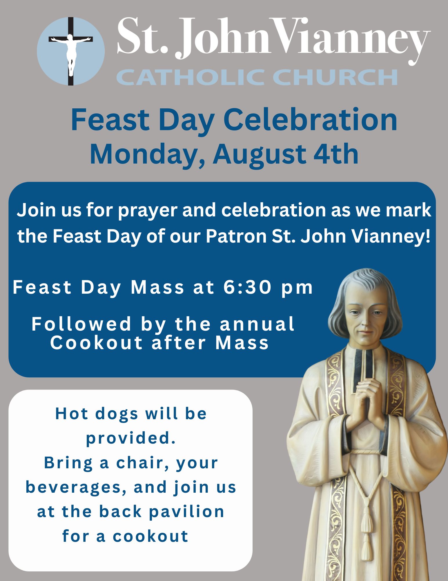 St John Vianney Feast Day Celebration – St. John Vianney Catholic Church