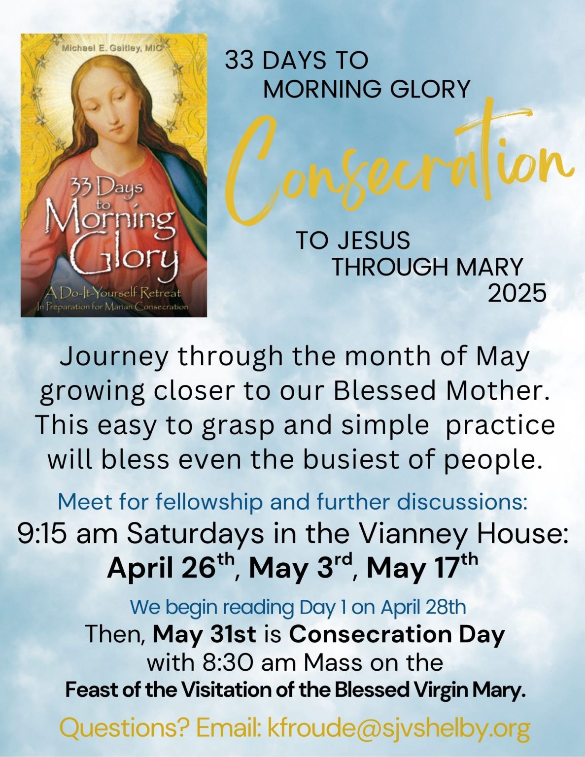 33 Days to Morning Glory – St. John Vianney Catholic Church